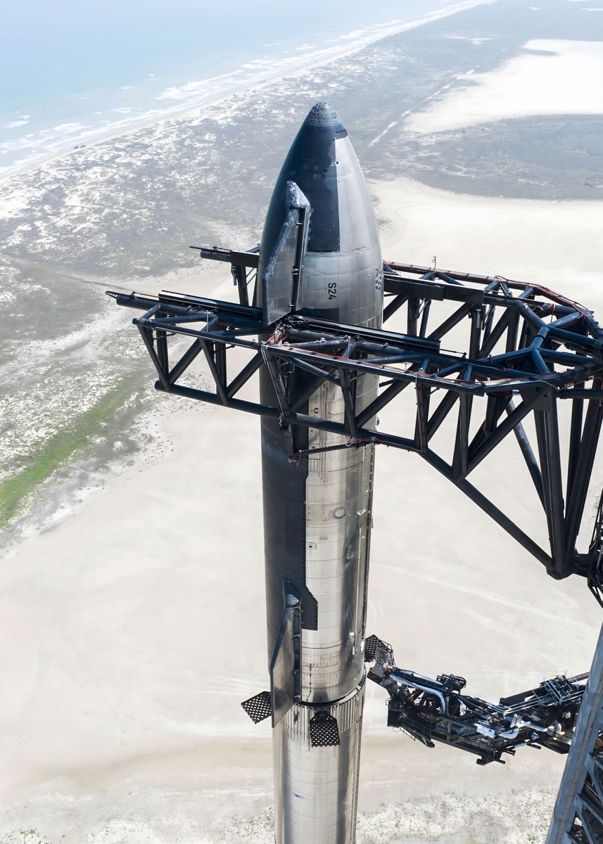 'SpaceX Starship' Poster, picture, metal print, paint by Conceptual ...