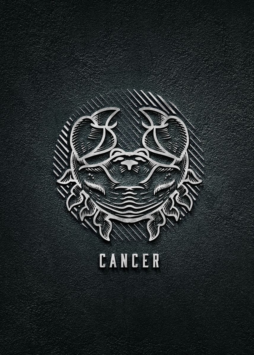 '3d Cancer Zodiac Symbol' Poster, picture, metal print, paint by Pakley ...