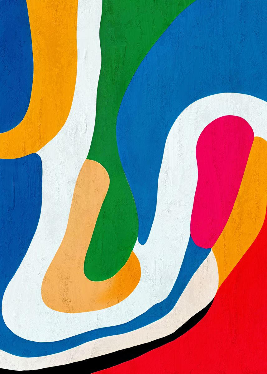 'Colorful Abstract Painting' Poster, picture, metal print, paint by ...