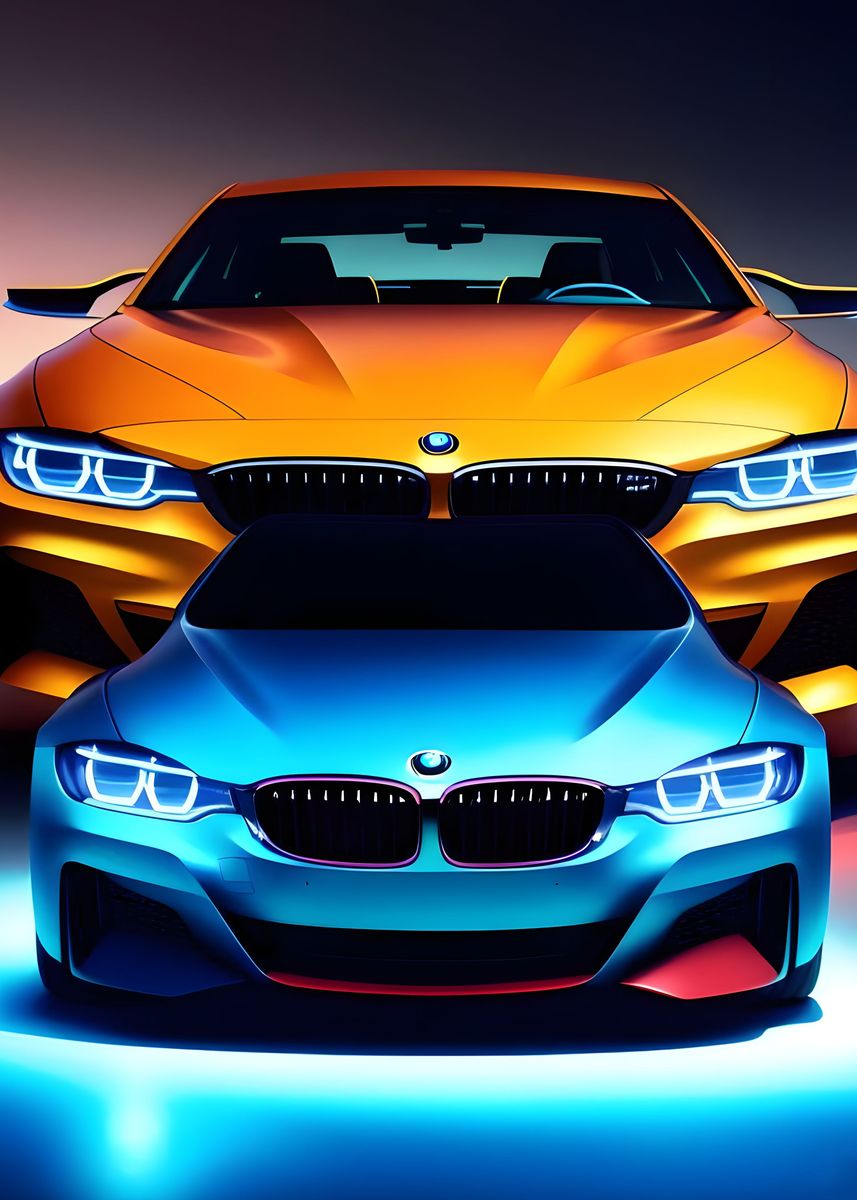 'BMW' Poster, picture, metal print, paint by Red Star | Displate
