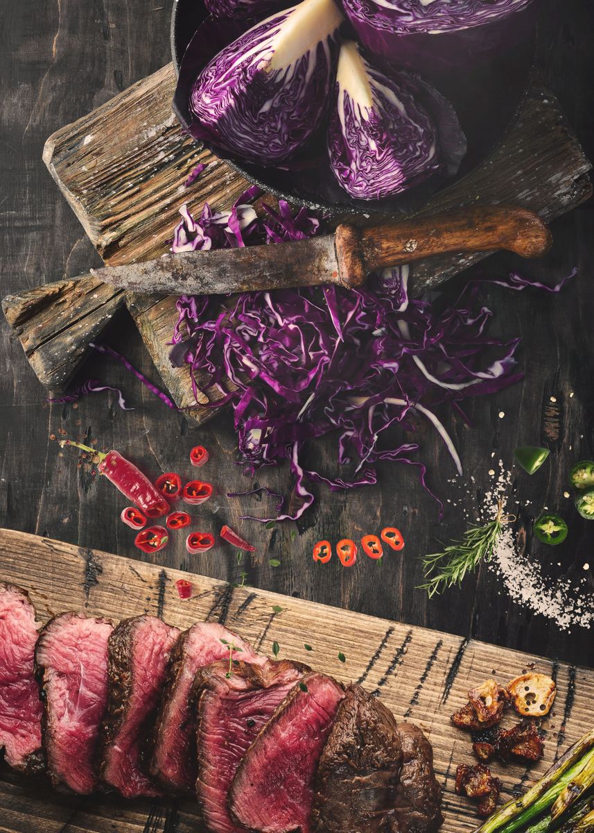 'Pink roast' Poster by Stefan Merz | Displate