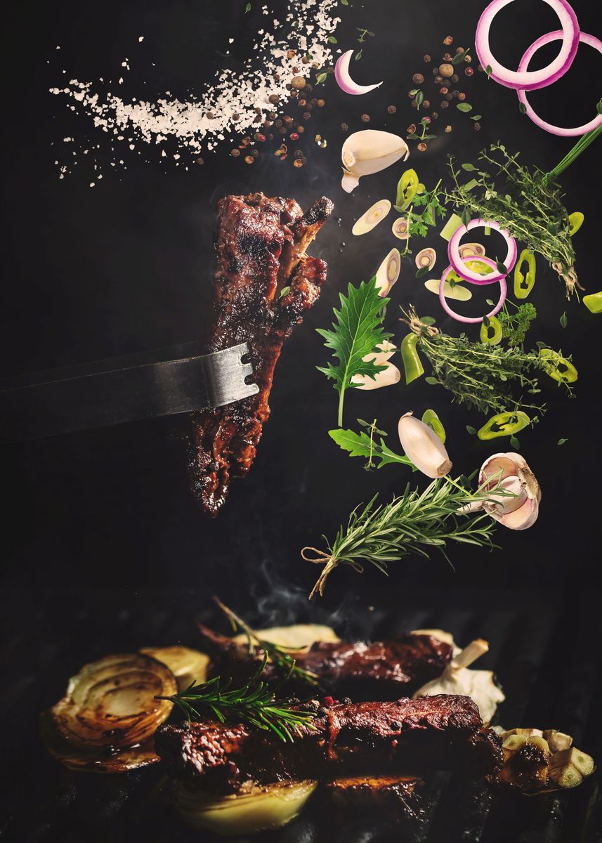 'Tender beef falling ' Poster by Stefan Merz | Displate