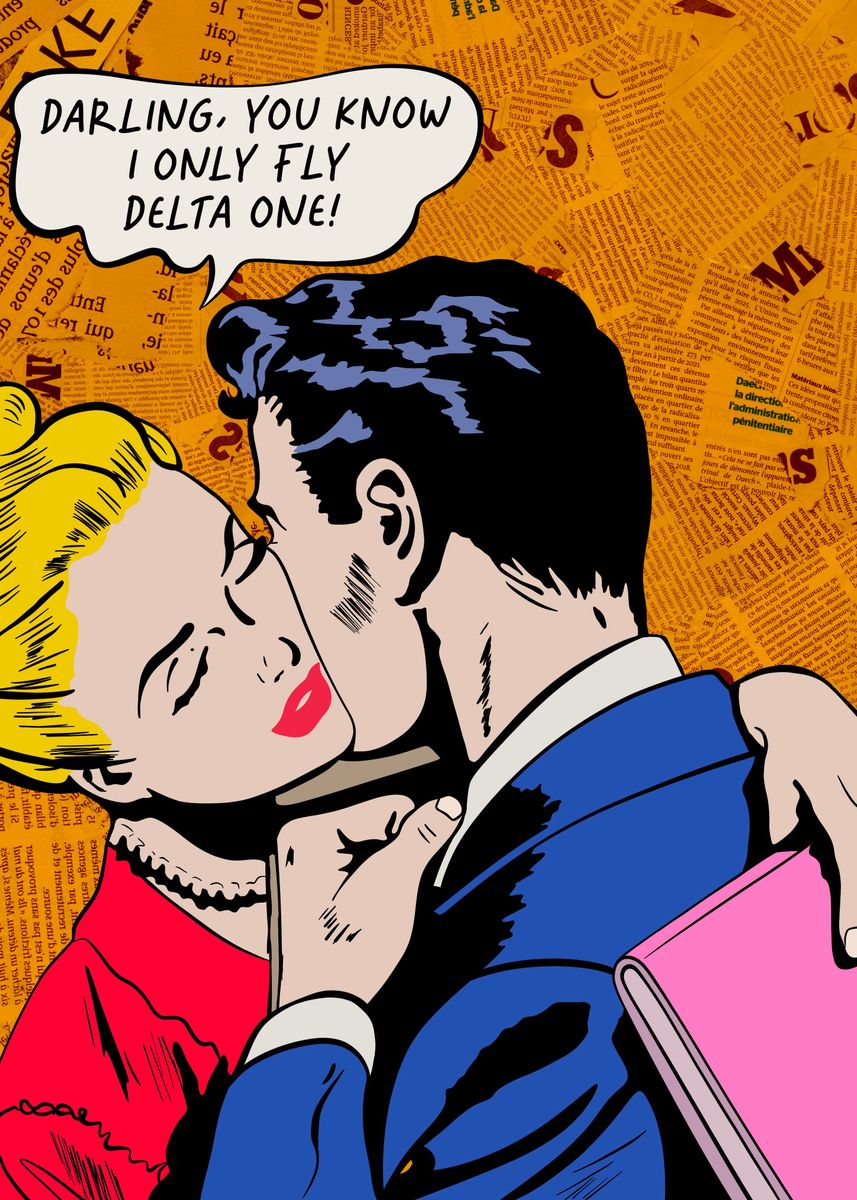 'Pop retro' Poster, picture, metal print, paint by Mild pic | Displate