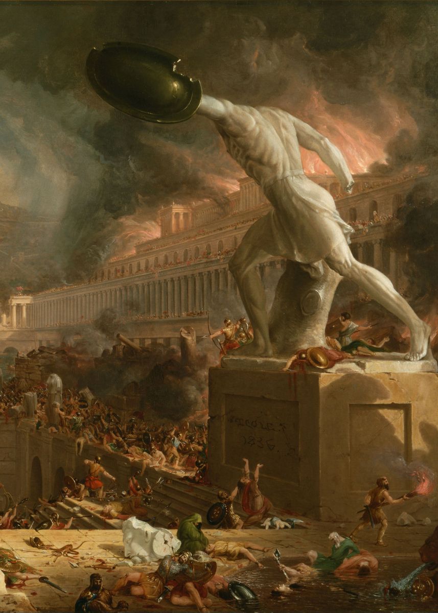 'Thomas Cole Destruction' Poster, picture, metal print, paint by ...