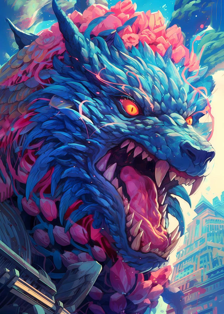 'Giant Wolf Monster' Poster, picture, metal print, paint by Luong Phat ...