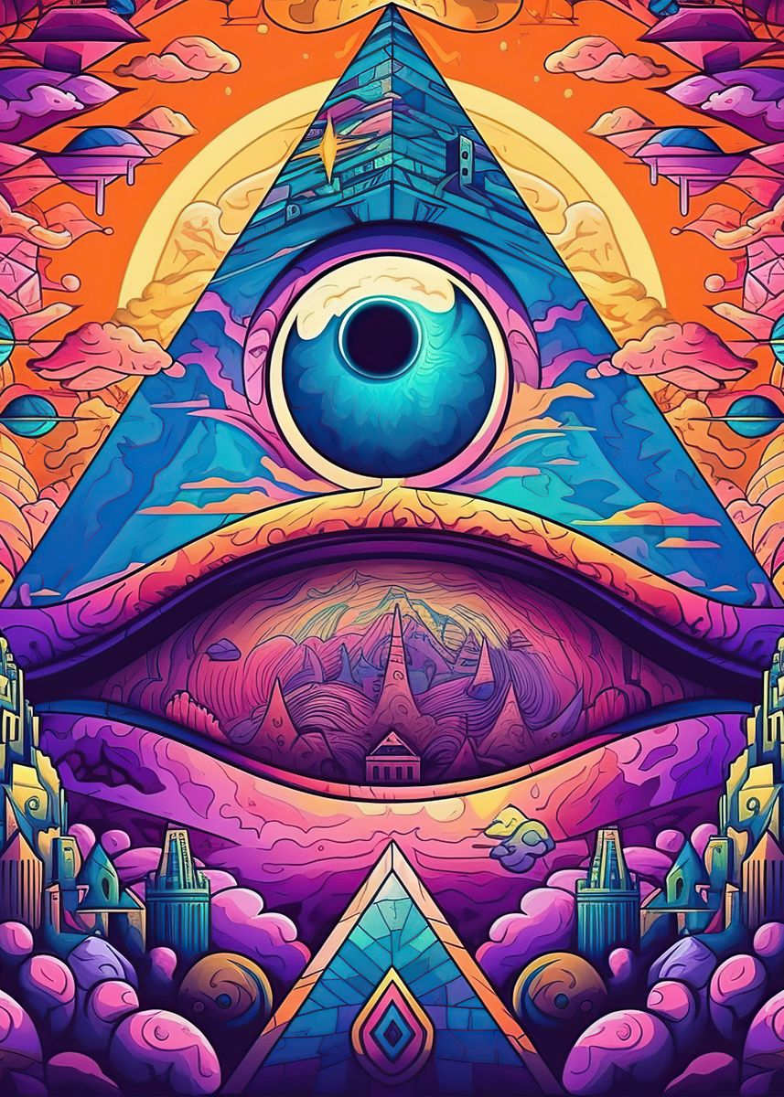 'Psychedelic' Poster by Siobhan Lamb | Displate