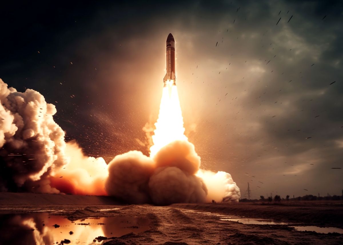 'Rocket start' Poster by FotoKonzepte | Displate