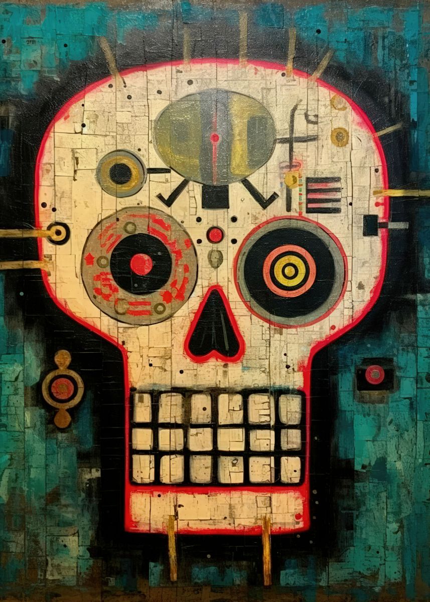 'Construct Skull 001' Poster by Havard | Displate