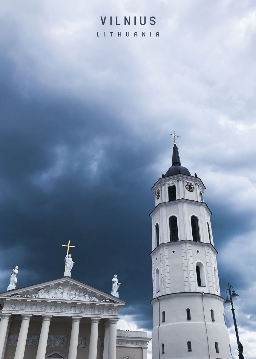 'Vilnius ' Poster, picture, metal print, paint by Travel Addict | Displate