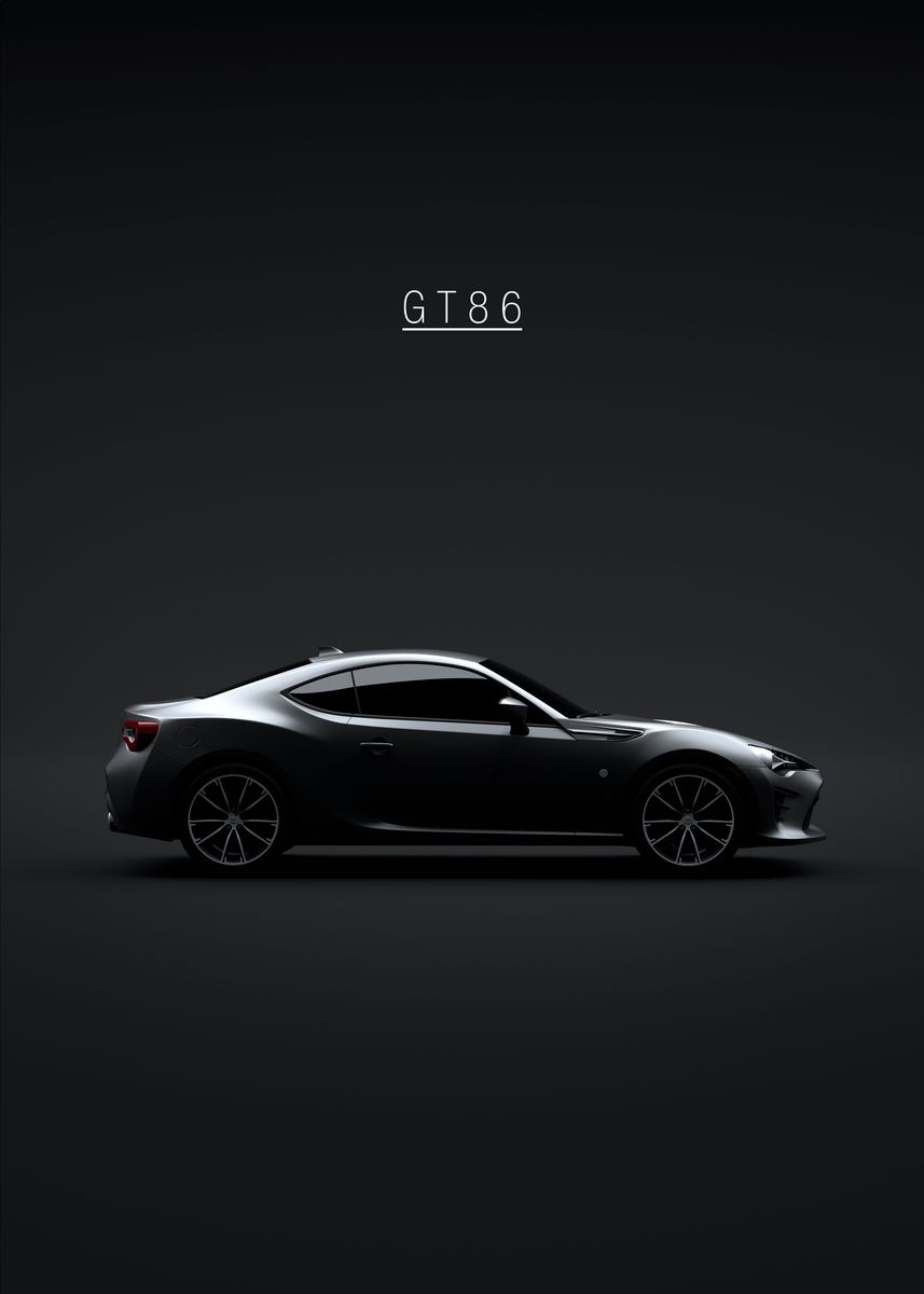 'Toyota GT86 2018' Poster, picture, metal print, paint by 21 MXM | Displate
