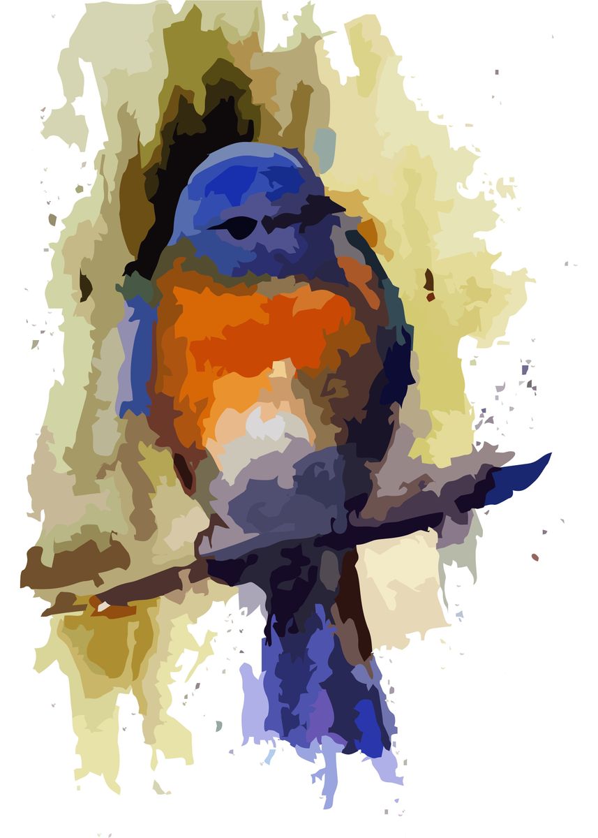 'Animal fullcolour abstract' Poster, picture, metal print, paint by ...