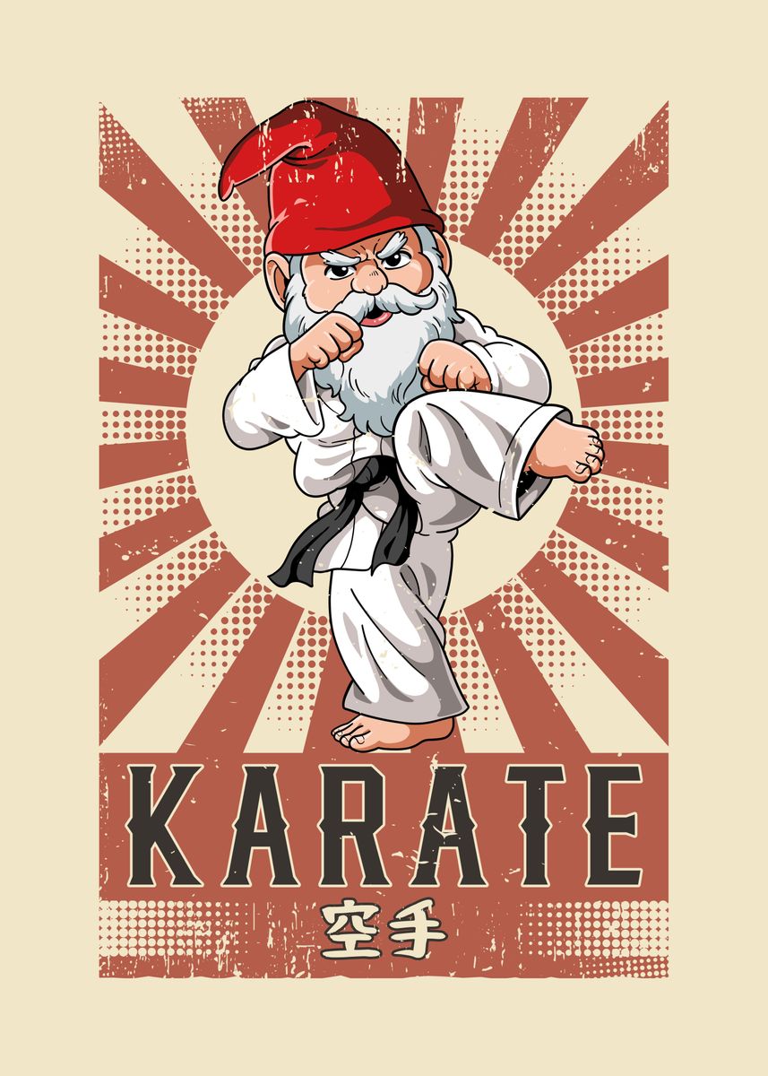 'Karate' Poster, picture, metal print, paint by PxL | Displate