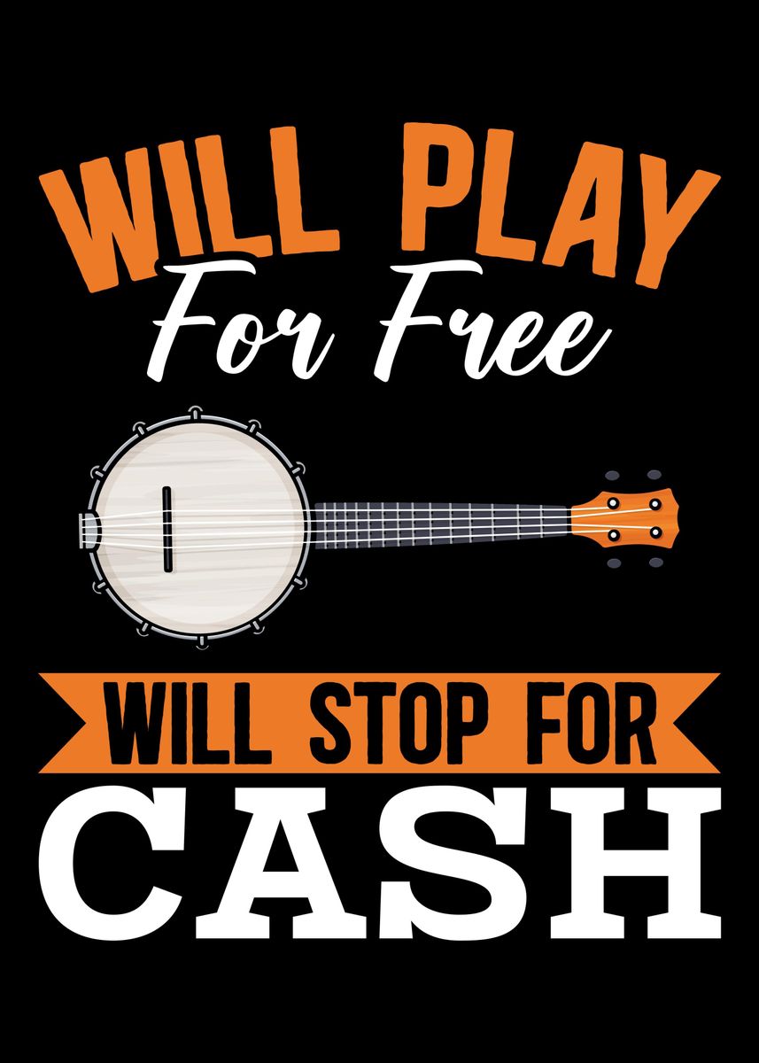 'Bad Banjo Player' Poster, picture, metal print, paint by ...