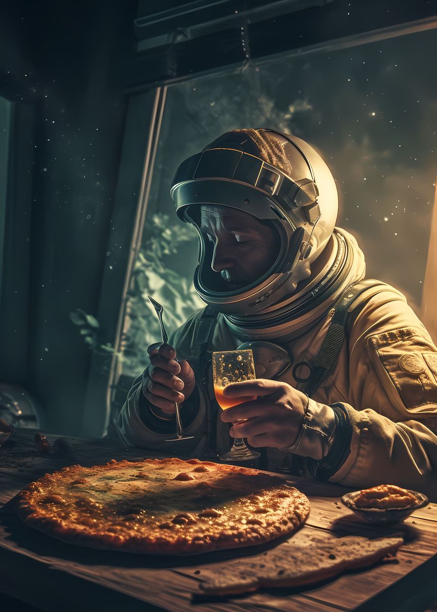 'Astronauts Space Suits' Poster, picture, metal print, paint by Pedro ...