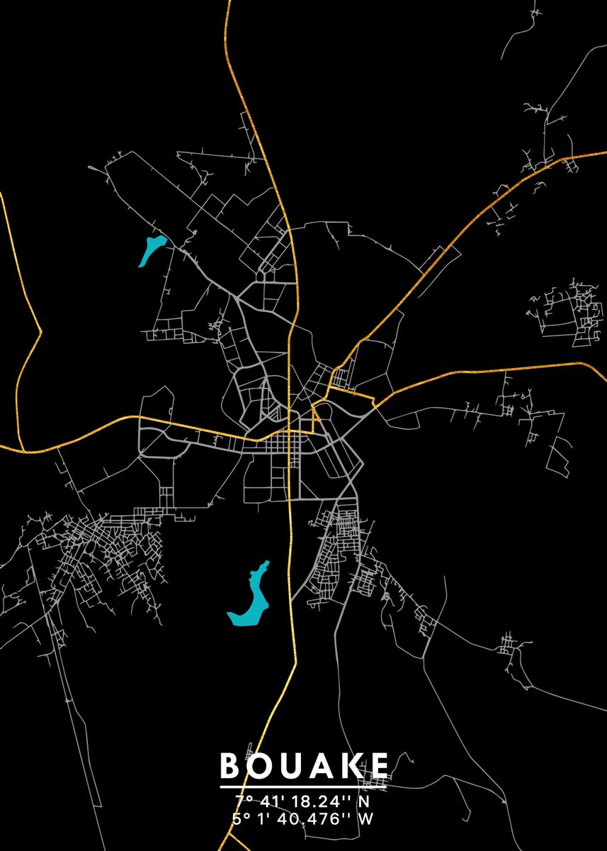 'Bouake Cote dIvoire' Poster by Clayborne Frank | Displate