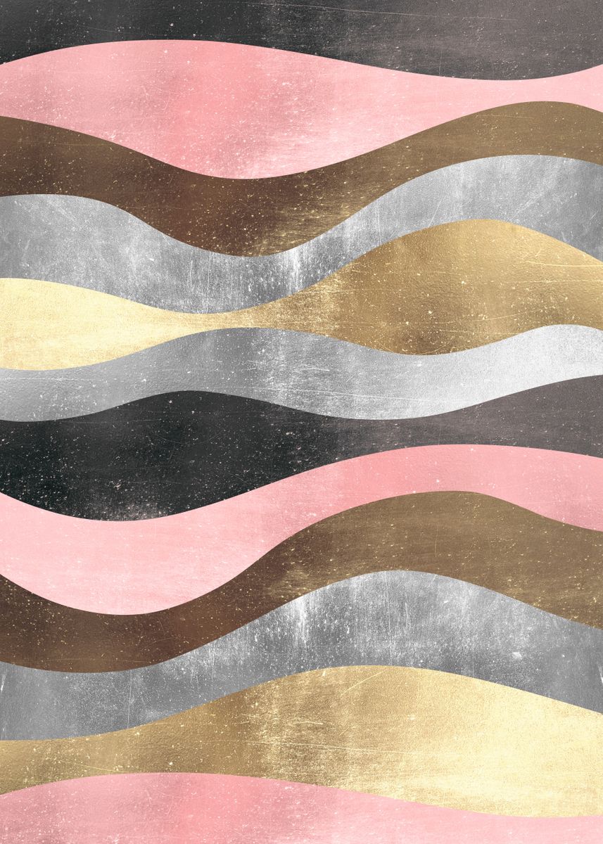 'Undulating textures 3' Poster, picture, metal print, paint by Vitor ...