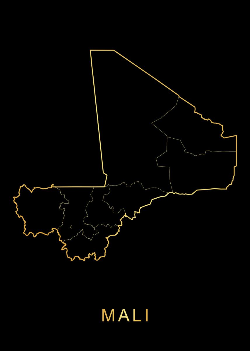 'Mali' Poster, picture, metal print, paint by Deeo | Displate