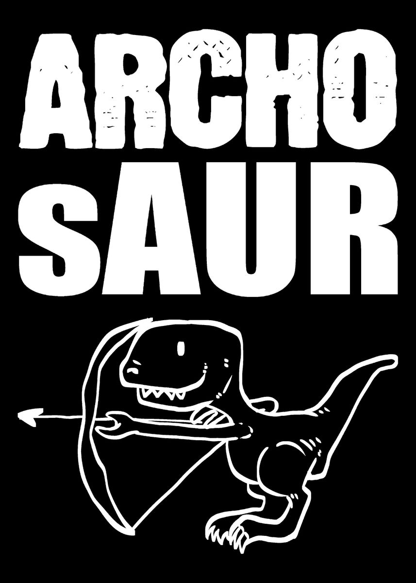 'Archosaur Dinosaur Fan Gif' Poster, picture, metal print, paint by ...