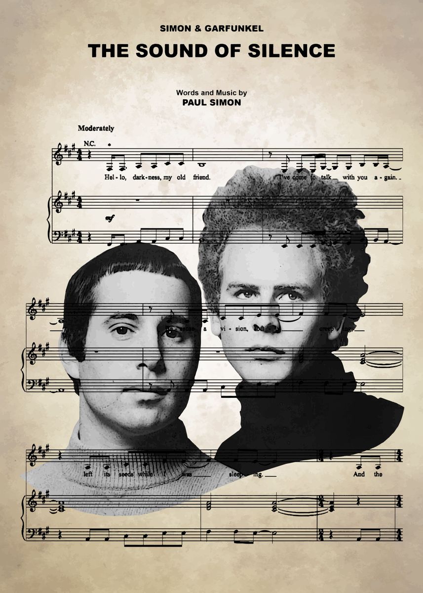 'Simon And Garfunkel' Poster, picture, metal print, paint by Bo Kev ...