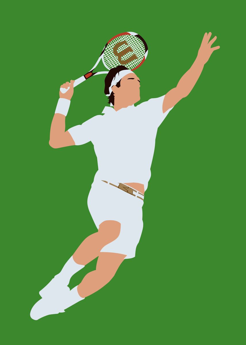 'Roger Federer' Poster, picture, metal print, paint by Miracle Studio ...