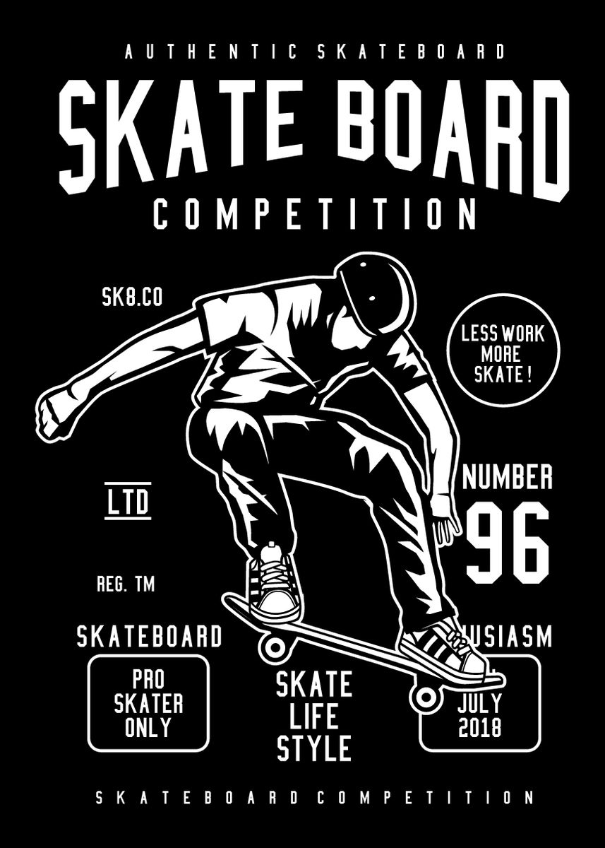 'BW Illustration 94' Poster by Aloke Design | Displate