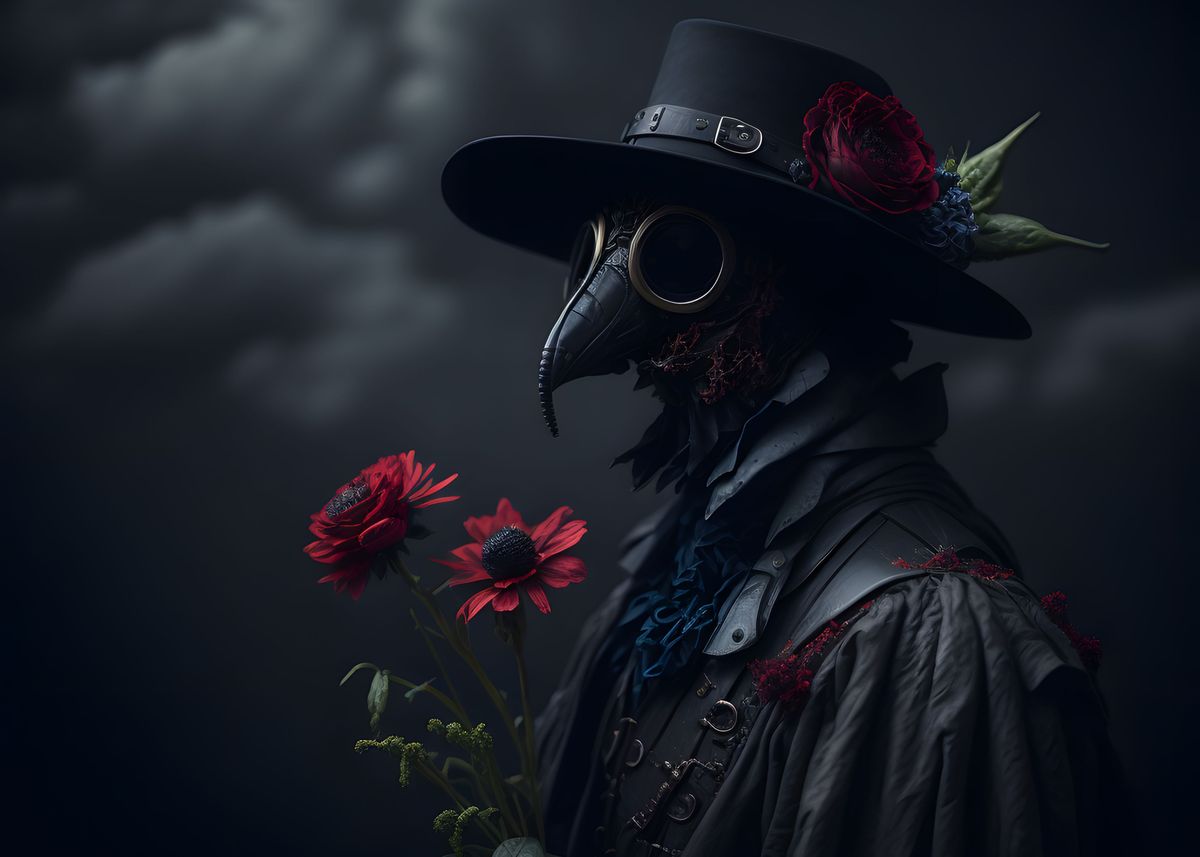 'Plague Doctor 1' Poster by 1x Merch | Displate