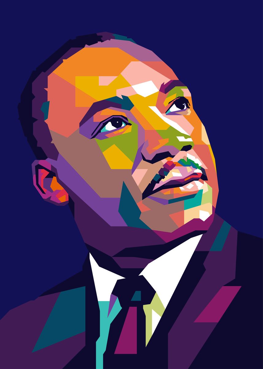 'Martin Luther King Jr' Poster, picture, metal print, paint by Mas Nono ...