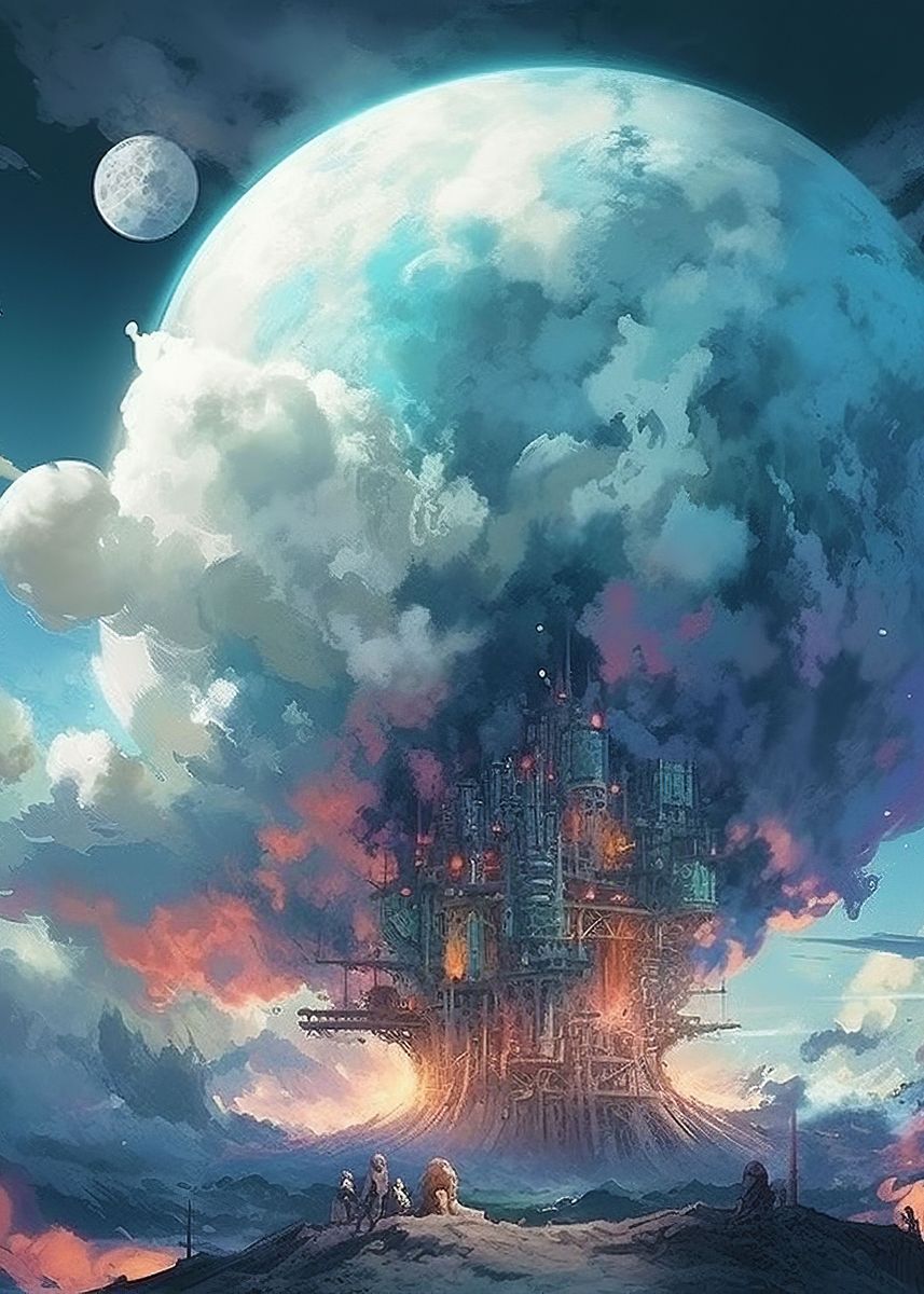 'fantasy earth' Poster, picture, metal print, paint by Engpau art ...