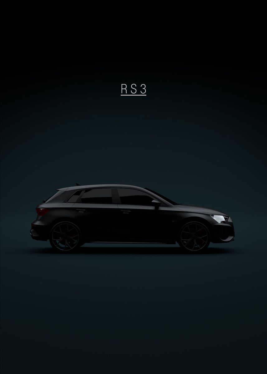 'Audi RS3 Sportback 2021 8Y' Poster, picture, metal print, paint by 21 ...