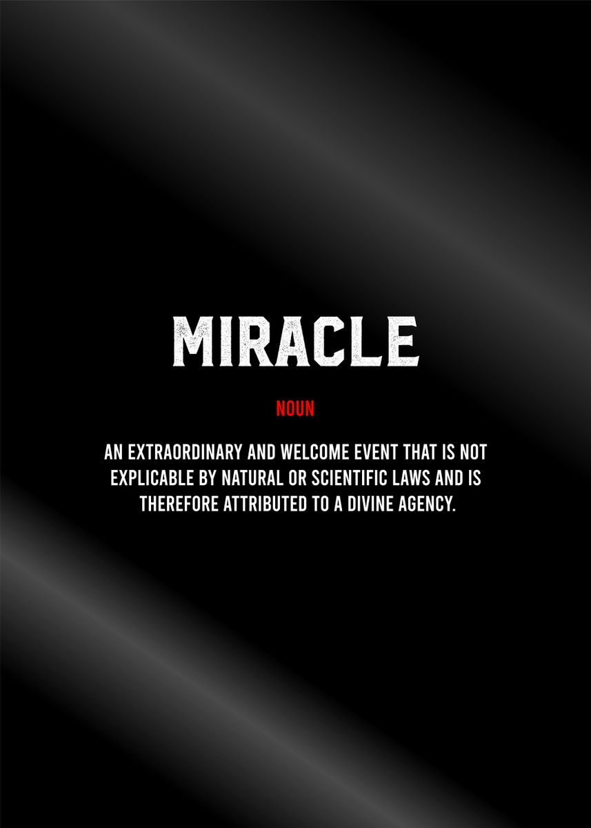 'miracle ' Poster, picture, metal print, paint by The Artnesia Posters ...