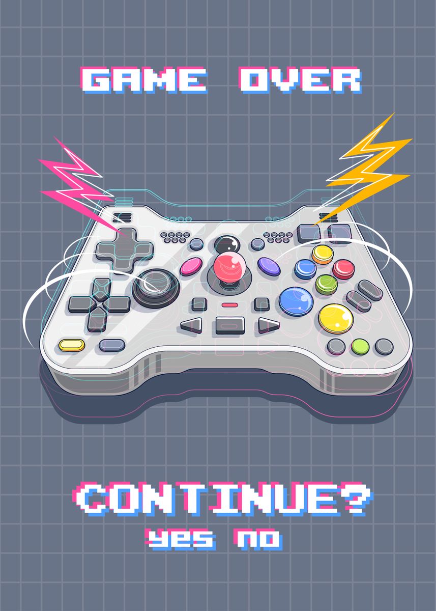 'Game Poster' Poster, picture, metal print, paint by Nabilacantika ...