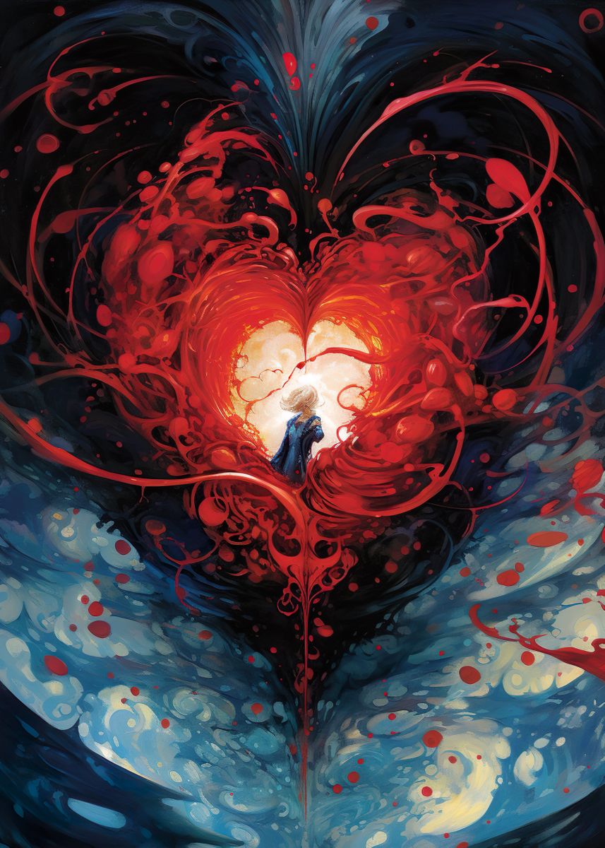 'Deep Love' Poster, picture, metal print, paint by PrintYourDigitals ...