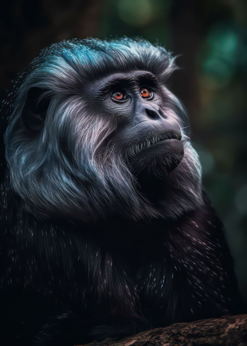 'Magnificent primate' Poster, picture, metal print, paint by Zooscape ...