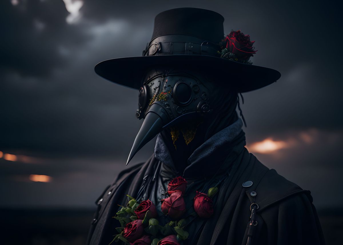 'Plague Doctor' Poster by 1x Merch | Displate