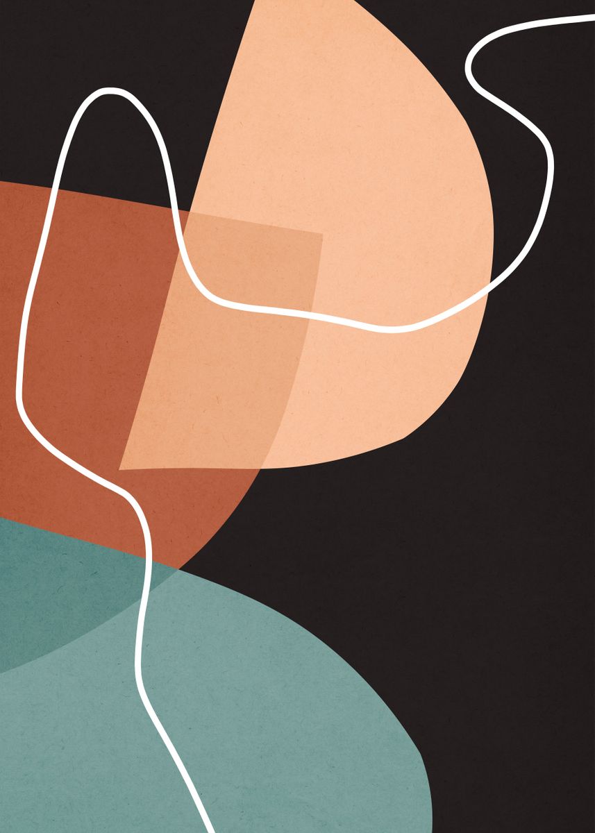 'Abstract and harmonic 2' Poster, picture, metal print, paint by Vitor ...