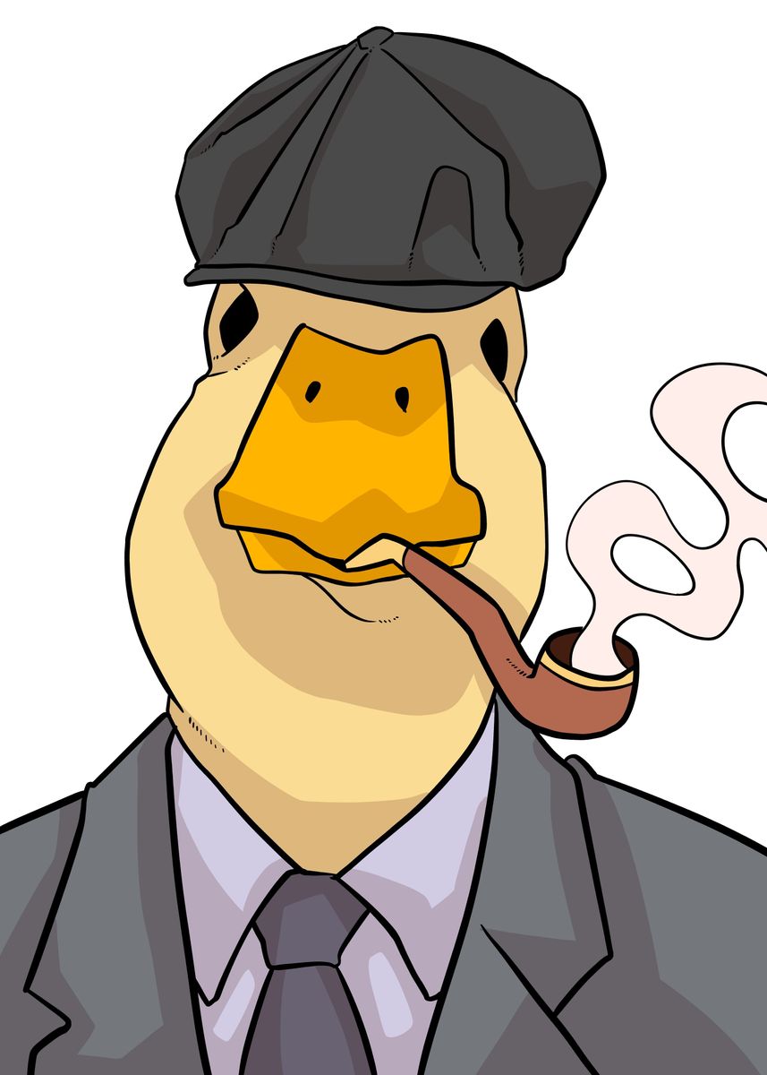 'detective duck' Poster, picture, metal print, paint by hafis ...