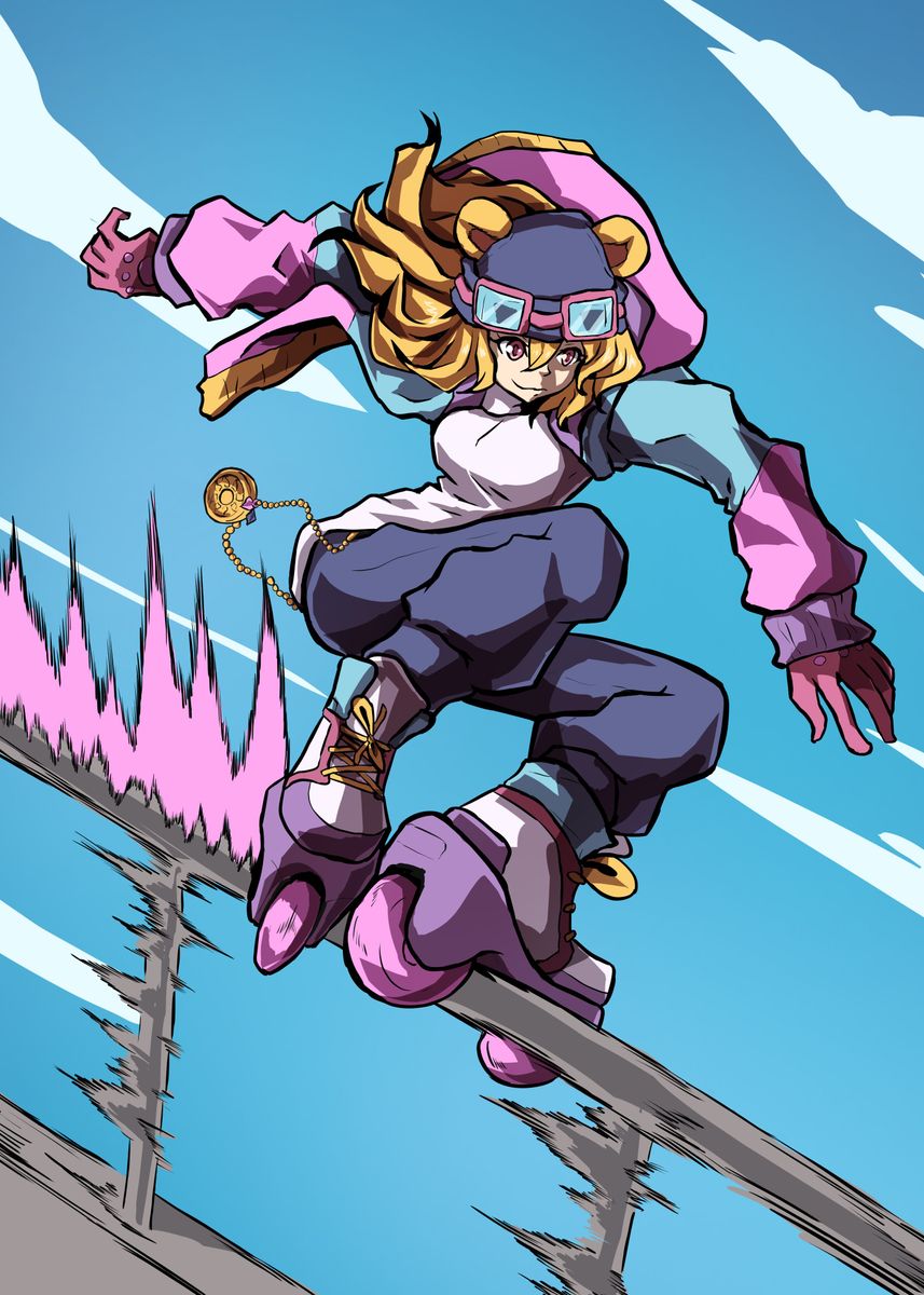 'Human Cyber Anime' Poster, picture, metal print, paint by Voxill ...