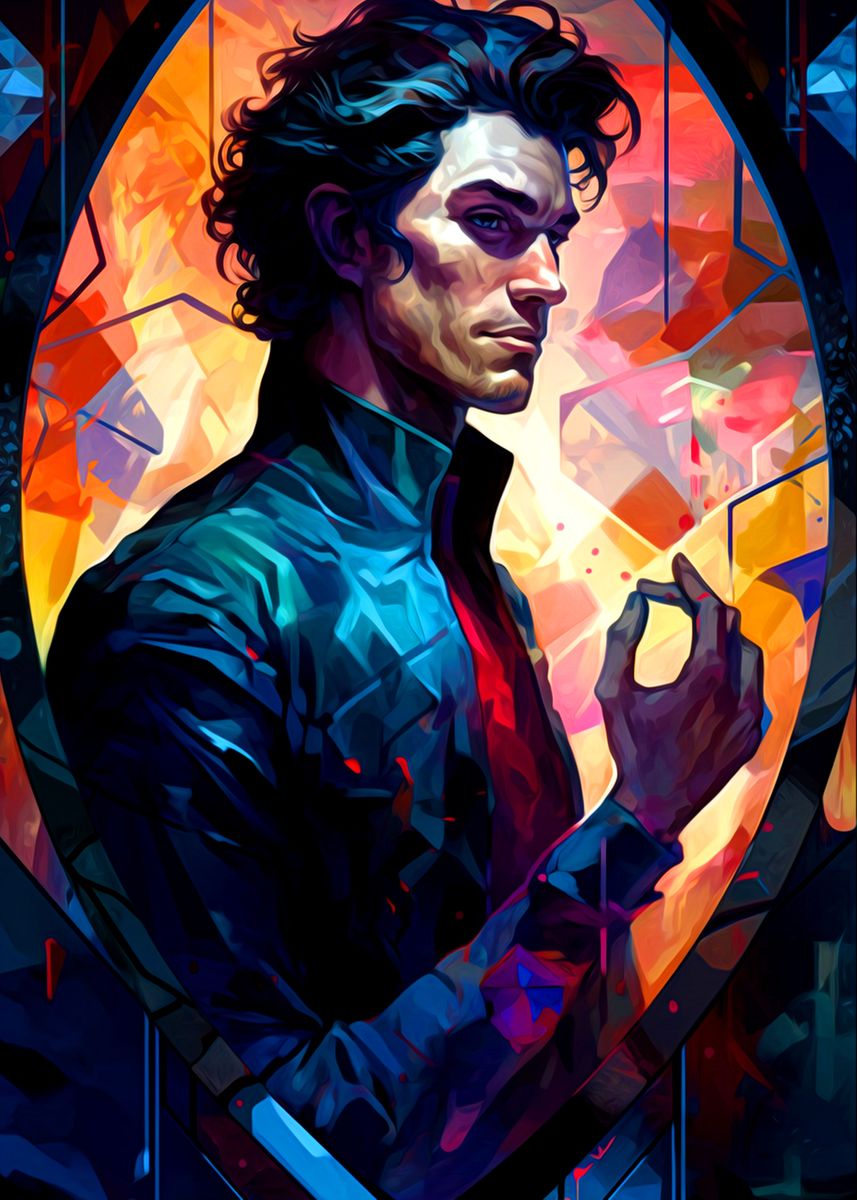 'Colorful Man' Poster, picture, metal print, paint by hao doan | Displate