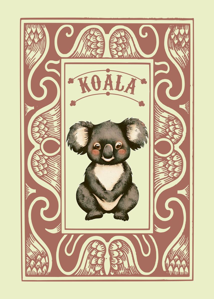 'Koala' Poster by Hamza Badji | Displate