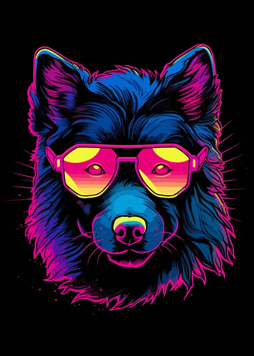 'Bouncer Security Dog' Poster, picture, metal print, paint by Don Lego ...
