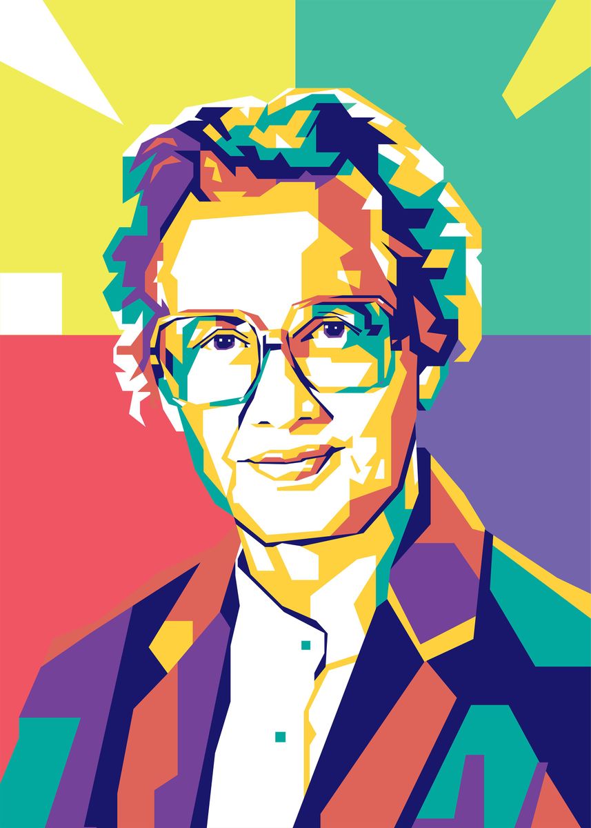 'Katherine Johnson Pop Art' Poster by Ananda Praj | Displate