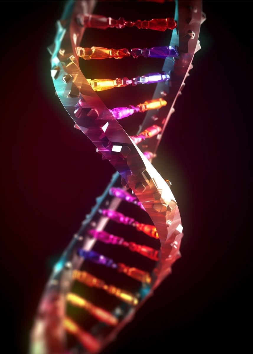'Jewel DNA' Poster, picture, metal print, paint by DREAMY 3D | Displate
