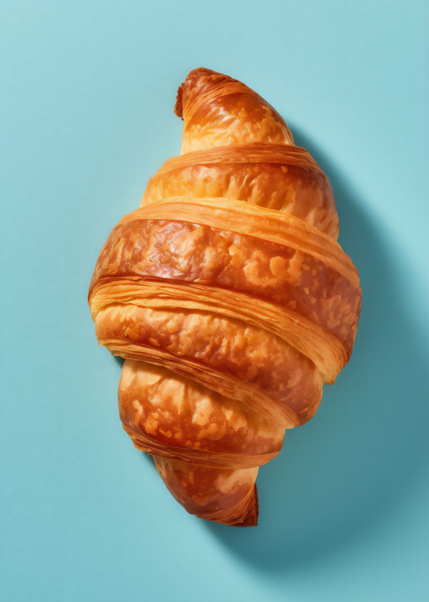 'Delicious croissant' Poster, picture, metal print, paint by Bofferding ...
