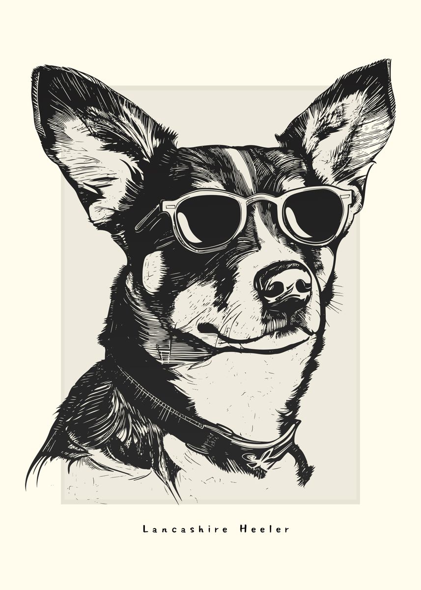 'Lancashire Illustration' Poster, picture, metal print, paint by Rafael Dxgn | Displate