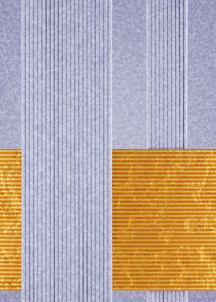 'Modern Golden Shapes' Poster, picture, metal print, paint by Deyvis ...