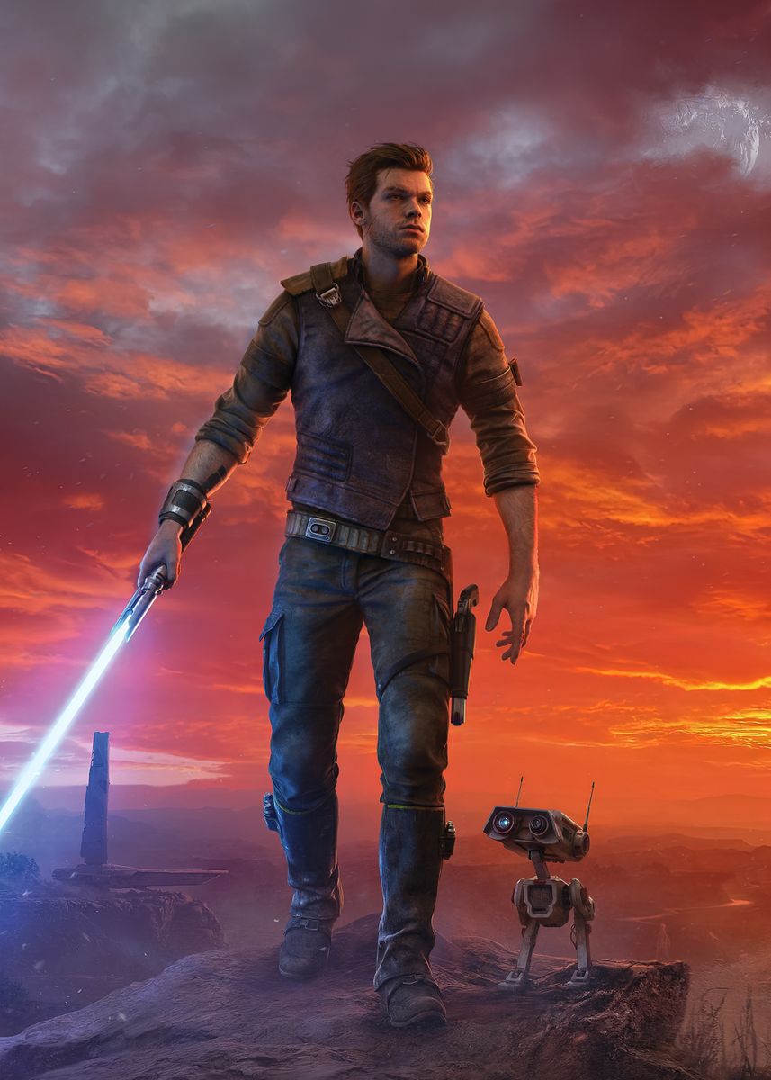 'Cal Kestis' Poster, picture, metal print, paint by Star Wars | Displate