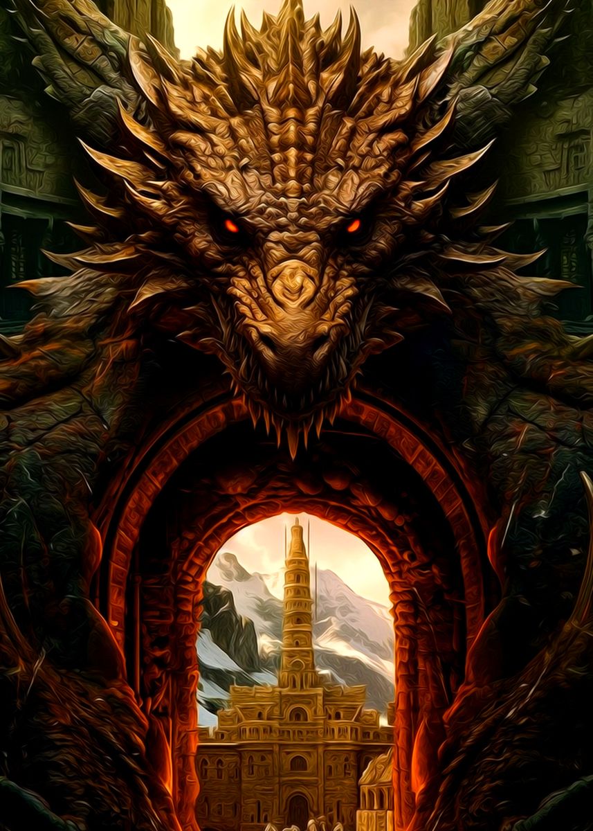 'Dragon' Poster, picture, metal print, paint by nhatsk min | Displate