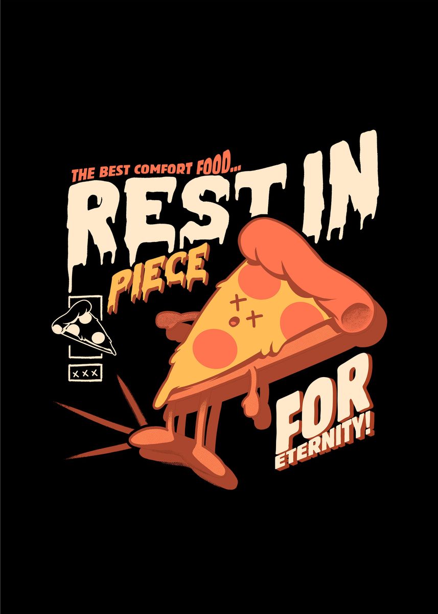 'Rest In Piece' Poster, picture, metal print, paint by Ilustrata | Displate