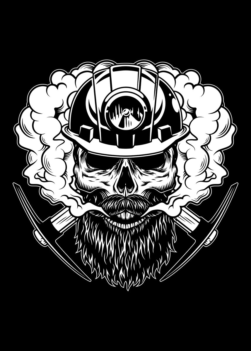 'Gold Mining Miner' Poster, picture, metal print, paint by ...