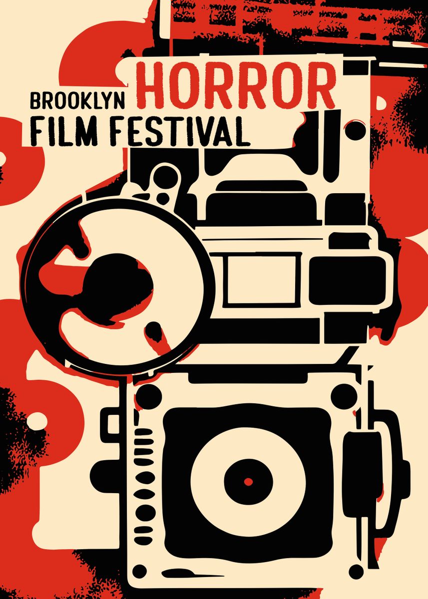 'Horror Film Festival' Poster, picture, metal print, paint by ...
